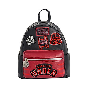 Concept One Star Wars Mini Backpack, Darth Vader Small Travel Bag for Men and Women, Multi, 9 Inch