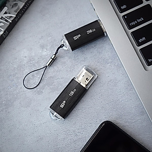 SP Silicon Power 128GB USB 3.1 & USB3.0 Hairline Finish Blaze B02 SP128GBUF3B02V1K