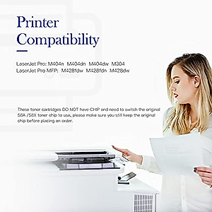 Valuetoner 58A CF258A Compatible Toner Cartridge Replacement for HP 58A CF258A CF258X 58X to use with Pro M404dn M404n M404dw MFP M428fdw M428dw M428fdn Toner Printer M404 M428 (Black 2-Pack)