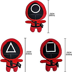 DENTIFINE 9.5 Inch Squid Plush Doll 2021 Video Game Masked Man Doll Collection Gift Accessories, colección de figuras de Hombre enmascarado, adornos de Regalo