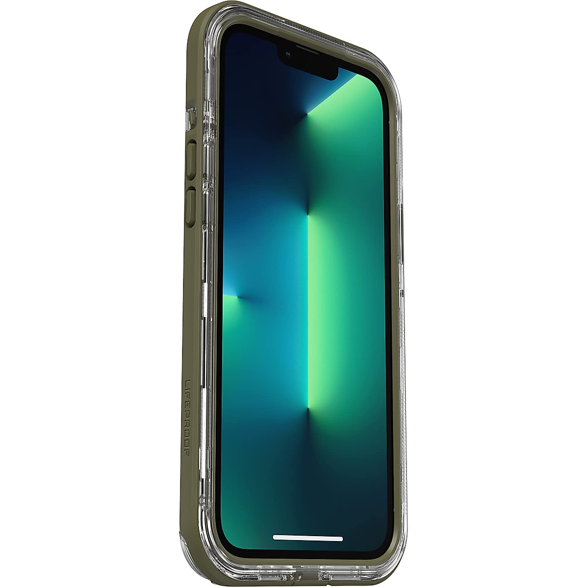 LifeProof for Apple iPhone 13 Pro Max/iPhone 12 Pro Max, Slim DropProof, DustProof and Snowproof Case, Next Series, Clear/Green