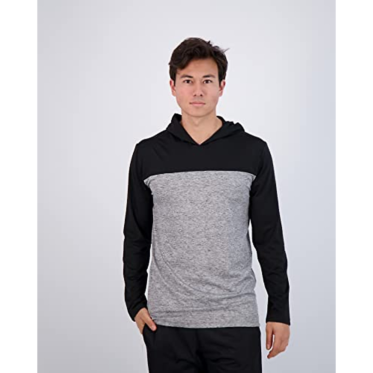 3 Pack: Men’s Quick Dry Fit Moisture Wicking Long Sleeve Active Athletic Hoodie Performance Hooded T Shirt Workout Running Fitness Gym Sports Casual Sweatshirt UPF 50 Outdoor Hiking-Set 1, X-Large