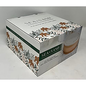 Sea & Sand 40oz Molded Glass Candle (Amber Patchouli)