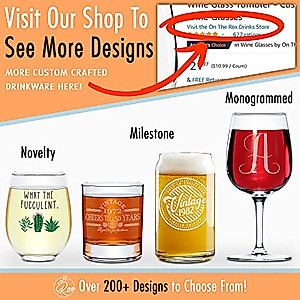 Monogram Beer Glasses for Men (A-Z) 16 oz - Beer Gifts for Men Brother Son Dad Neighbor - Unique Christmas Gifts for Him - Personalized Drinking Gift Beer Glass Mugs - Engraved Beer Can Glass (J)