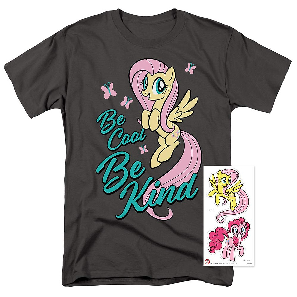 Popfunk My Little Pony: Friendship is Magic Fluttershy Be Kind T-Shirt (Medium)