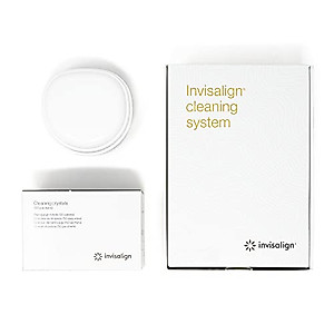 INVISALIGN Cleaning Crystals for Clear Aligners and Retainers with Tub, (50 Packets)