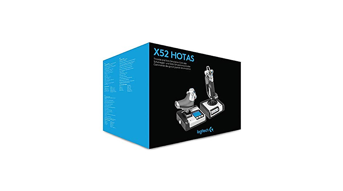 Logitech G X52 Flight Control System for Precise Flight Simulation