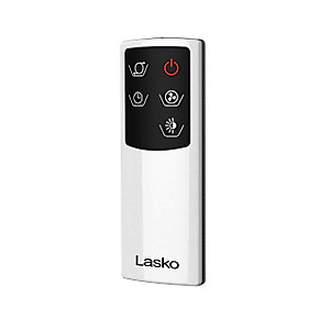 Lasko AC615 Portable Electric Oscillating Stand Up Bladeless Tower Fan with Remote Control for Indoor, Bedroom and Home Office Use, 36.1 inch, Gray/Silver