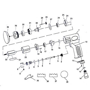 PROSHI 3-Inch Mini Air Polishing Kit 3-Inch Mini Polisher with the sanding pad and form pad and wool buffing