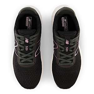New Balance Women's 520 V8 Running Shoe, Black/White, 9.5