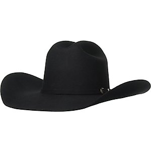 ARIAT Men's Wool Cowboy Hat, Black, 7 1/4