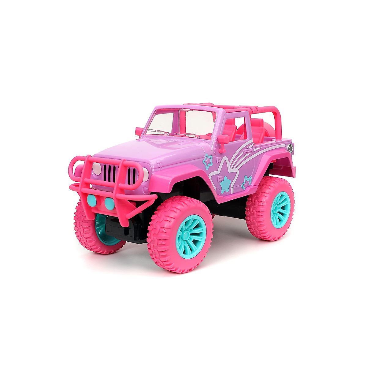Jada Toys Like Nastya 1:16 Jeep RC Remote Control Cars Pink, Toys for Kids (32792)