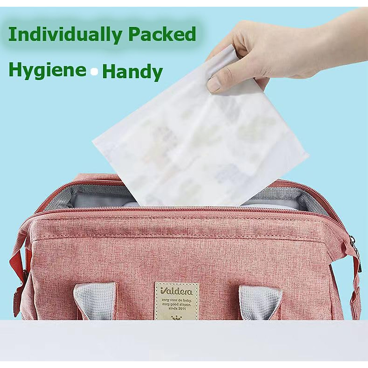 Roeoi Disposable Baby Feeding Bibs, Leakproof Liner and Waterproof Toddler Bibs with Food Catcher Pocket, Great for Outing and Traveling (10 PCS)