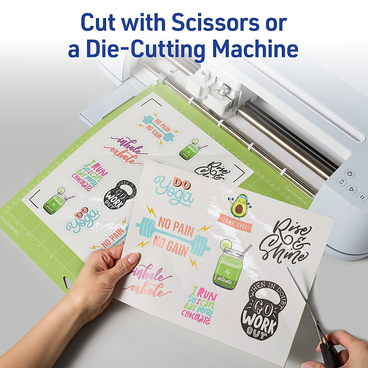 Avery Printable Sticker Paper, Glossy Clear, 8.5" x 11", Laser & Inkjet Printers, 7 Sheets (4397)