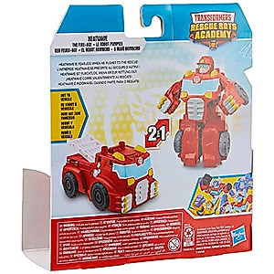 Transformers Playskool Heroes Rescue Bots Academy Classic Heroes Team Heatwave The Fire-Bot Converting Toy, 4.5-Inch Action Figure, Kids Ages 3 and Up
