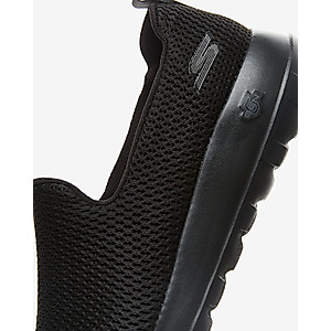 Skechers mens Go Max-athletic Air Mesh Slip on Walking Shoe, Black, 10.5 US, 54600-BBK