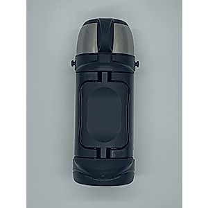 Thermos with Handle Hidden Strap Stanley Classic Silver Vacuum Insulated Wide Mouth Bottle-1.2L Capacity