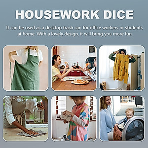 NUOBESTY 1 Set of Novelty Dice Game Dice Housework Dice Dice for Couple