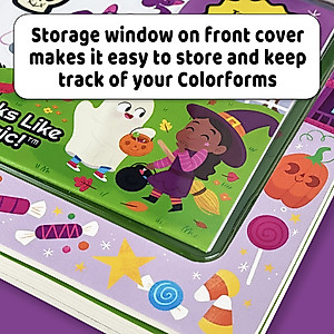 Happy Halloween Colorforms - Reusable Sticker Activity Book Clings For Toddlers, Ages 2-7