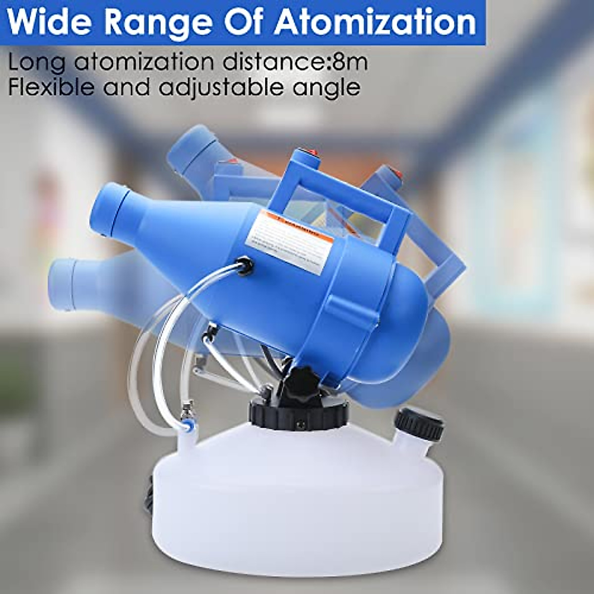 Finderomend 4.5L (1.2 Gallon) Electric ULV Portable Fogger Sprayer Ultra-Low Capacity Atomizer Multi-Purpose Spraying Distance 30ft for Home,Hotel,Church,School,Yard