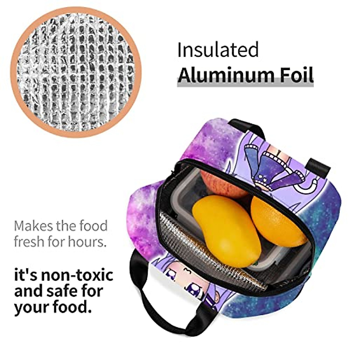 Lunch Bag For Women Men Insulated Lunch Box For Adult Reusable Lunch Tote Bag For Work, Picnic, Travel