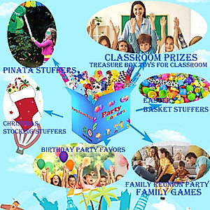 Dilycery 100 Pcs Party Favors Treasure Box Toys for Classroom Carnival Prizes Rewards, Stocking Stuffers, Goodie Bag Stuffers for Kids Party, Pinata Fillers Birthday Gifts Bulk Toys