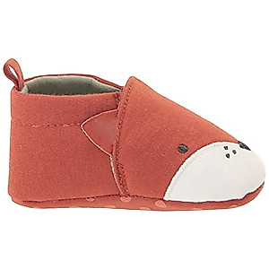 Gerber Baby Moccasins Crib Shoes Newborn Infant Neutral Boys Girls, Fox Orange, 0 3 Months Unisex