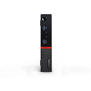 Lenovo ThinkCentre M900 Tiny Desktop, Quad Core Intel Core i5-6500T, 2.5GHz up to 3.1GHz, 8GB DDR4 RAM, 256GB SSD, AC-600 WiFi, HDMI, DVI, DisplayPort, Windows 10 Pro 64-bit (Renewed)