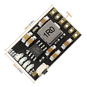 Beffkkip 4pcs 2A 5V Charge Discharge Integrated Module 3.7V/4.2V PCB Board Module for 18650 Lithium Battery Charging Boosting Mobile Power Board