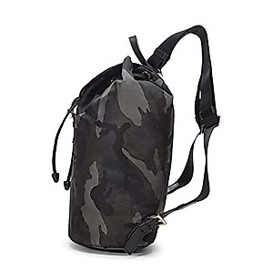 Prada, Pre-Loved Multicolor Tessuto Nylon Camouflage Buckle Backpack, Multi