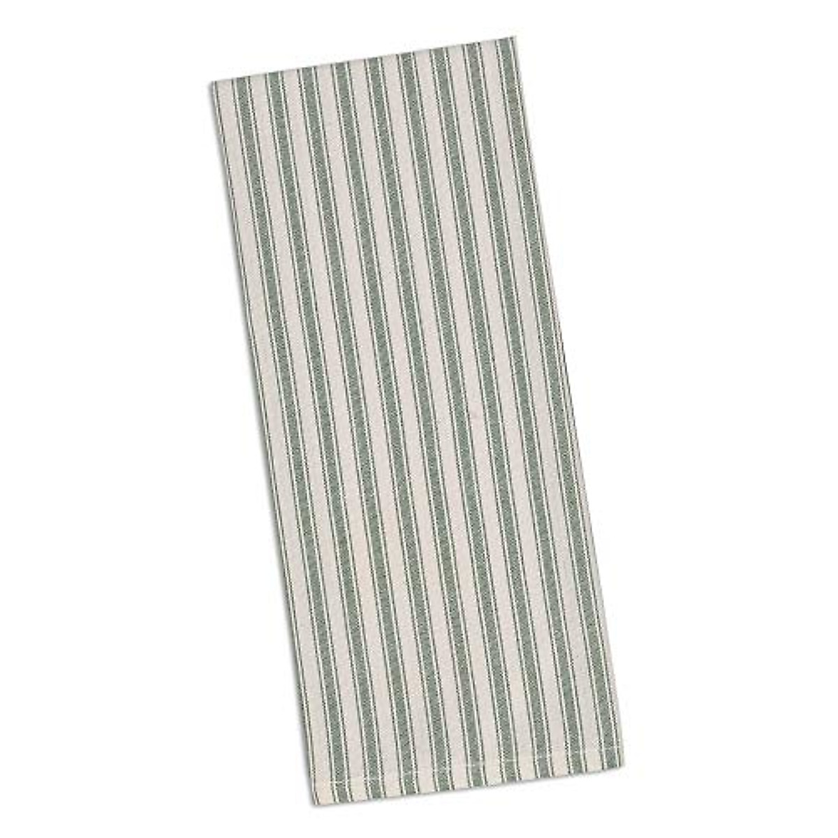DII Everyday Kitchen, Urban Stripe & Basic Dishtowels, 18x28, Sage, 4 Piece