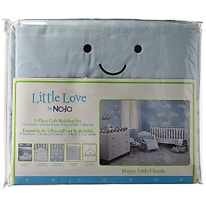 NoJo Little Love 5 Piece Comforter Set, Happy Little Clouds