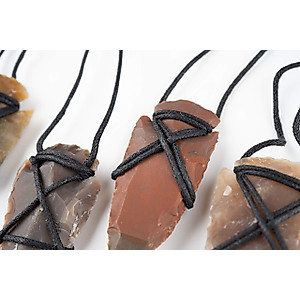 KVK Crystals Stone Arrowhead Pendant Necklace