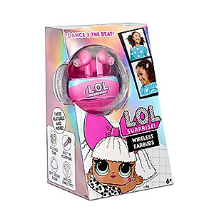 L.O.L. Surprise! Wireless Earbuds for Kids w/ 3D Stereo Sound & Built-in Mic