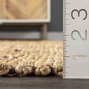 nuLOOM Lauren Liess Pampas Jute Tassel Area Rug, 10x14, Natural