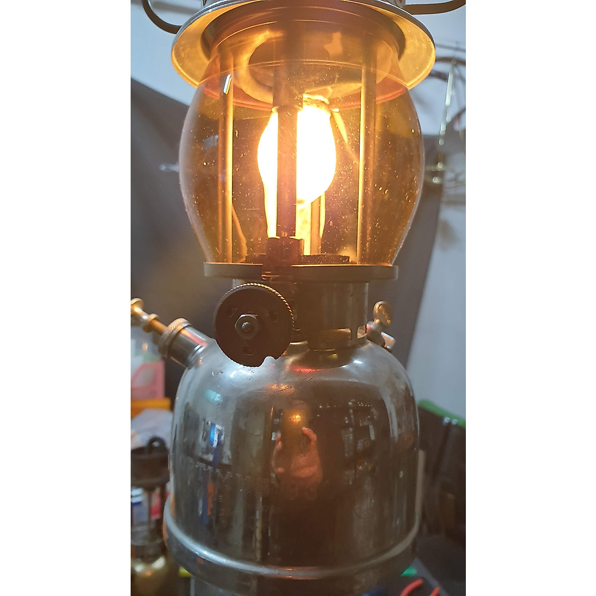 Amber Glass Globe for Coleman 200a, 242 Lantern