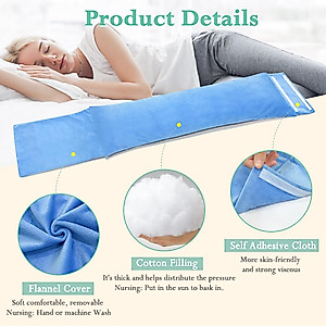 KAVIL Lumbar Support Pillow for Sleeping Lower Back Sciatic Nerve Pain Relief Lumbar Roll for Office Chair & Bed Body Pain Relief Side Sleeping Lumbar Cushion for Sciatica, Herniated Disc, Scoliosis