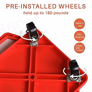 romrex 2 Plastic Scooter Boards with Handles for Kids Sitting and Sports Training, with 1 Ring, 2 Ropes and 4 Beanbags, Indoor and Outdoor Play