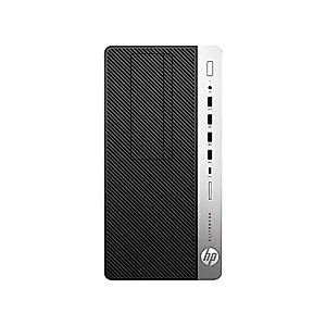 HP 2020 EliteDesk 705 G4 Microtower Desktop Computer, AMD PRO A10-9700 Processor, 8GB DDR4 RAM, 500GB HDD, AMD Radeon R7 Graphics, Keyboard+Mouse, VGA, Win 10 Pro, Black, 32GB Snow Bell USB Card