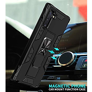 Samsung Galaxy Note 10 Case Galaxy Note 10 5G Case Military Grade Shockproof with Kickstand Stand Built-in Magnetic Car Mount Armor Heavy Duty Protective for Galaxy Note 10 5G Phone Case (Blue)