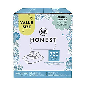 The Honest Company Baby Wipes - 720 Count, 72 Count (Pack of 10)