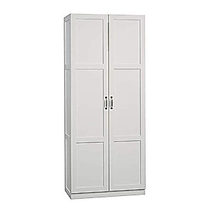 Scranton & Co Contemporary Storage Cabinet, Utility Storage Cabinet, Pantry Cabinet in White
