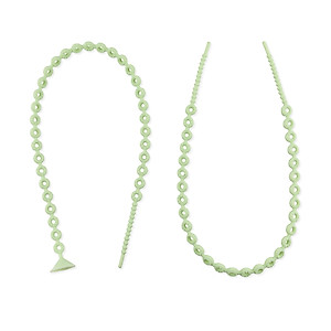 Bumkins Pacifier Clip Feeding Supplies for Baby Girl or Boy, Toy Straps for Sippy Cup, Teether, Stroller Accessories, Platinum Silicone Accessory Tether Leash, Safe for Teething Babies, Sage Green