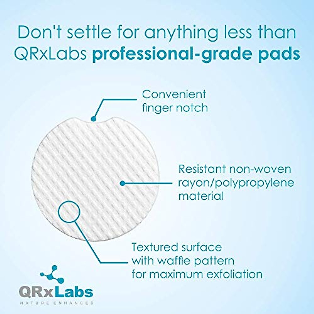 Glycolic/Salicylic Acid 10/2 Acne Control Pads with 10% Ultra Pure Glycolic Acid + 2% Salicylic Acid, Allantoin, Vitamins B5, C & E, Calendula & Green Tea - Most Effective Acne Treatment - Clear Skin