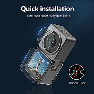 【6 Pcs】STARTRC Osmo Action 2 Screen Protector for DJI Action 2 Accessories,Tempered Glass Screen Cover Protector + Lens Protector for DJI Action 2 Dual-Screen