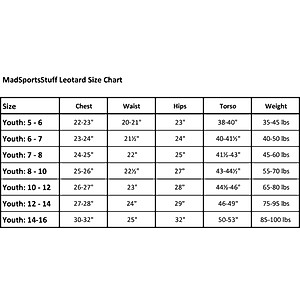 MadSportsStuff Girls Gymnastics Leotard - Tank with Keyhole (Dotted Chevron, Youth 6-7)