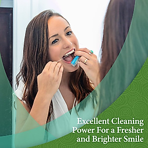 Dental Lace Woven Dental Floss, 100% Silk Floss with Natural Mint Flavor - Refillable Dental Floss Holder with 1 Floss Spool, and 1 Refill with Recyclable Packaging