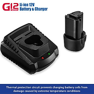 Durofix RW1210-3P G12 Series 12V Li-ion Cordless 3/8” 65 ft-lbs. Torque Brushless Ratchet Wrench Tool Kit with Canvas Bag