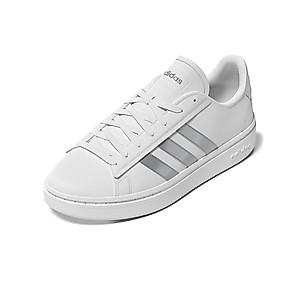 adidas Originals Grand Court Alpha Footwear White/Silver Metallic/Footwear White 5.5 B (M)
