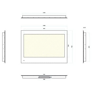 AVEL Waterproof TV for Bathroom/Shower/Kitchen/Living Room Android Smart TV (Black Frame, 43'')